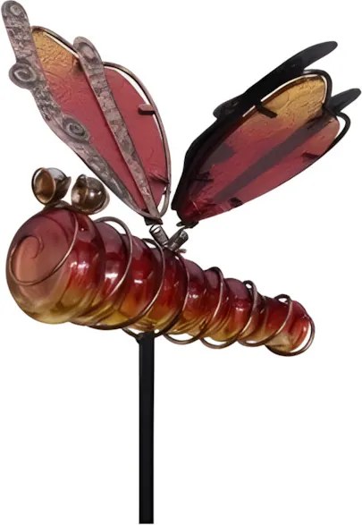LED zápich Vážka – ohnivá 105 cm
