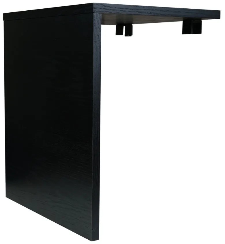 OnaDnes -20% Černý dřevěný noční stolek Quax Hai-No-Ki 42 x 48 cm