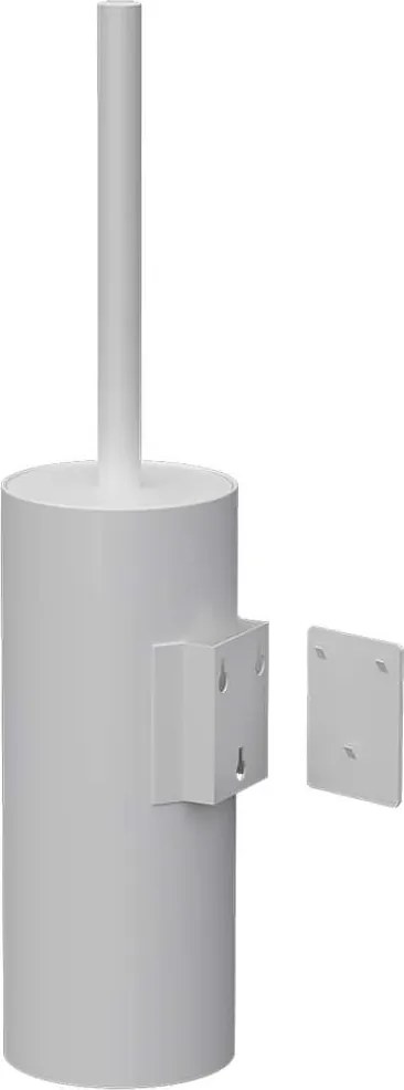Sanela - WC štětka nástěnná s držákem, matná bílá SLZD 31W