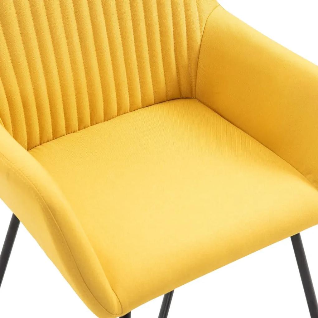 vidaXL Jídelní židle 6 ks textil [277109] Barva: Tmavě šedá