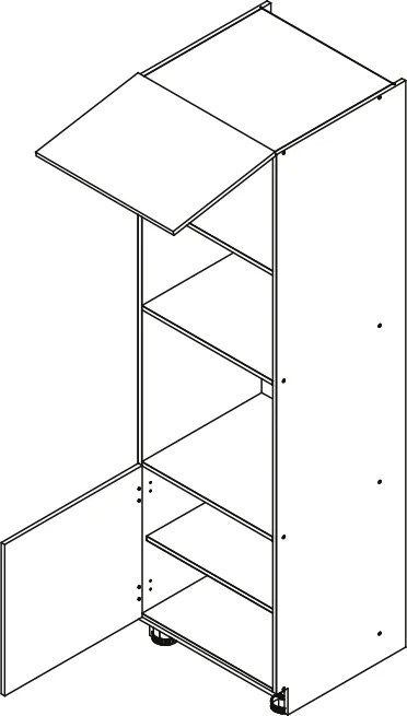 ALFASHOP ZOYA D60PKMV P/L vysoký šedá