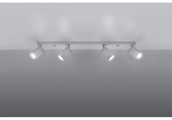 Sollux SL.0331 - Bodové svítidlo RING 4L 4xGU10/10W/230V bílá