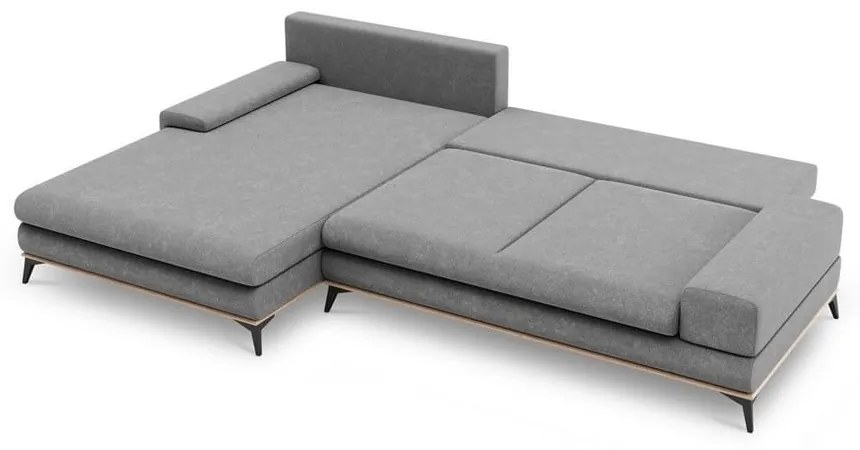 Šedá rozkládací rohová pohovka Windsor &amp; Co Sofas Planet, levý roh