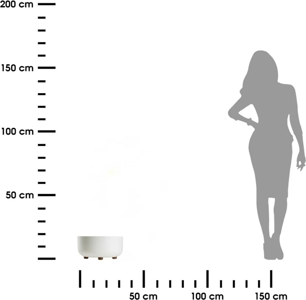 PLASTOVÝ KVĚTINÁČ TERRA 30X14,5 CM KRÉMOVÁ