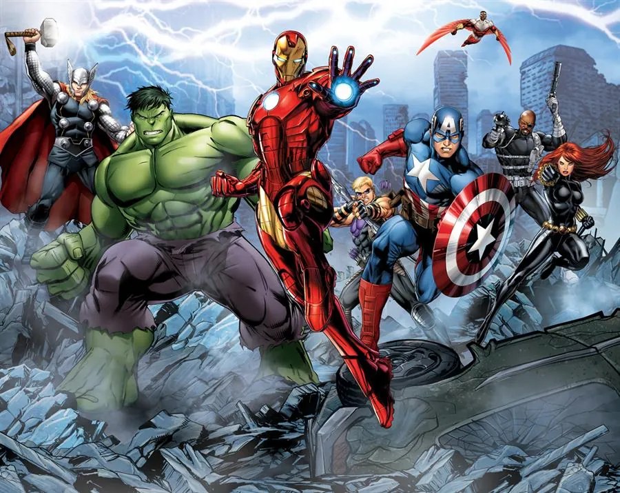 Walltastic Dětská 3D fototapeta Avengers Assemble, rozměr 244 x 305 cm