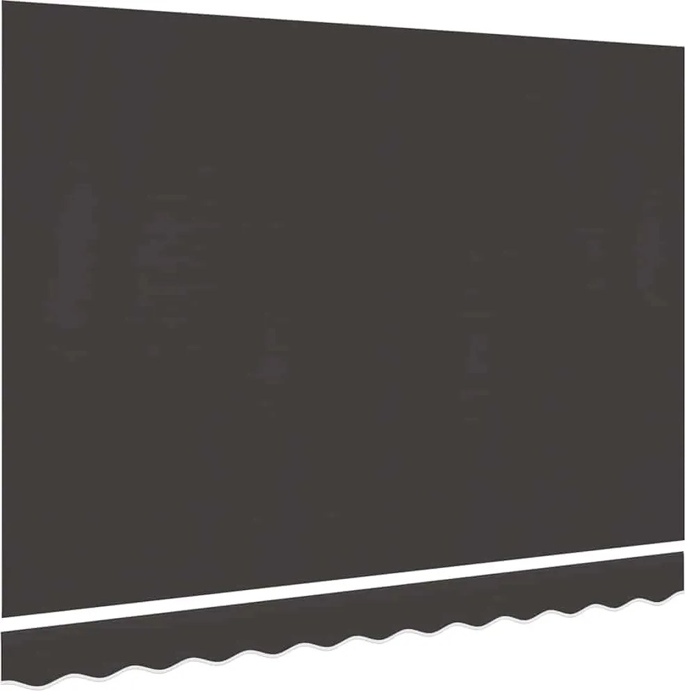 Náhradní plachta na markýzu šedá 350 x 250 cm polyesterová 143709