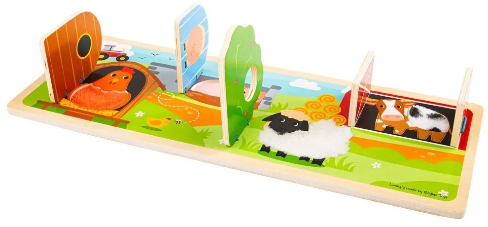 Bigjigs Toys Senzorické puzzle farma