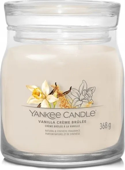 Střední svíčka Vanilla Creme Brulee Yankee Candle