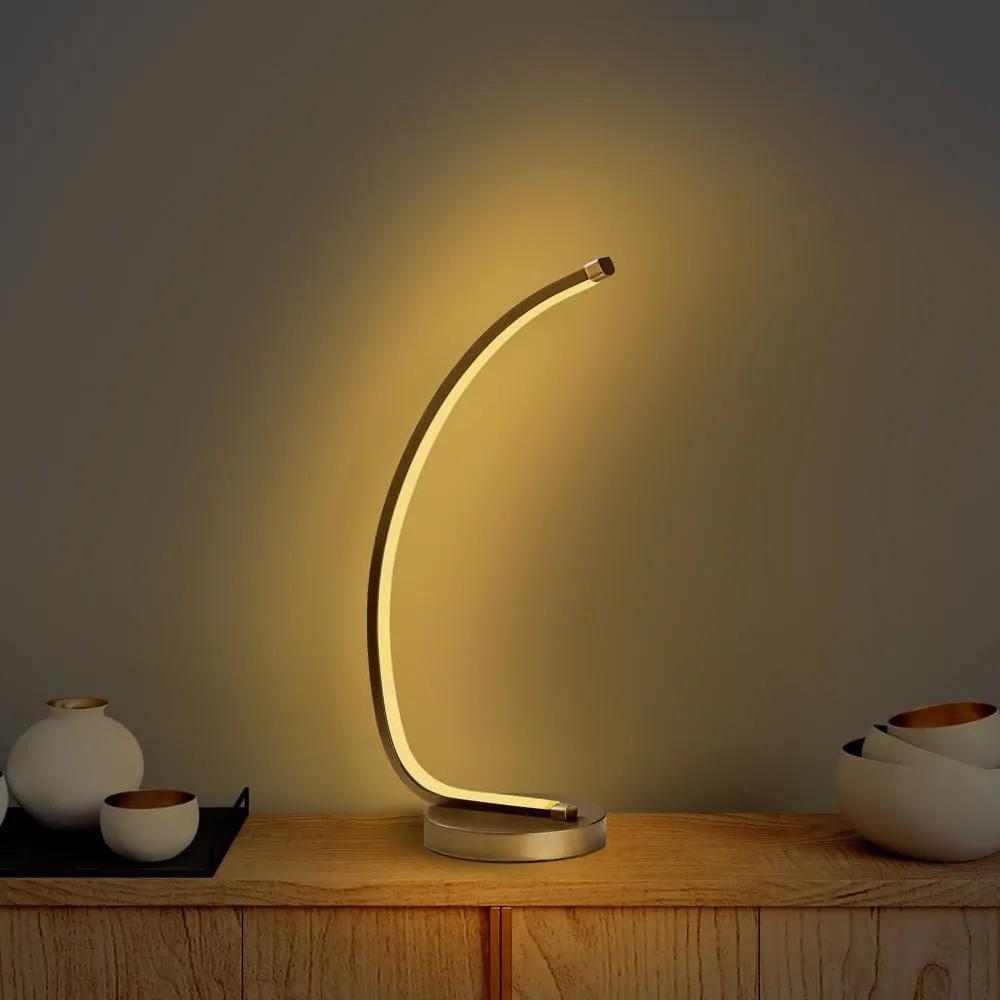 LED stolní lampa ve zlaté barvě (výška 43 cm) Bevel – Opviq lights
