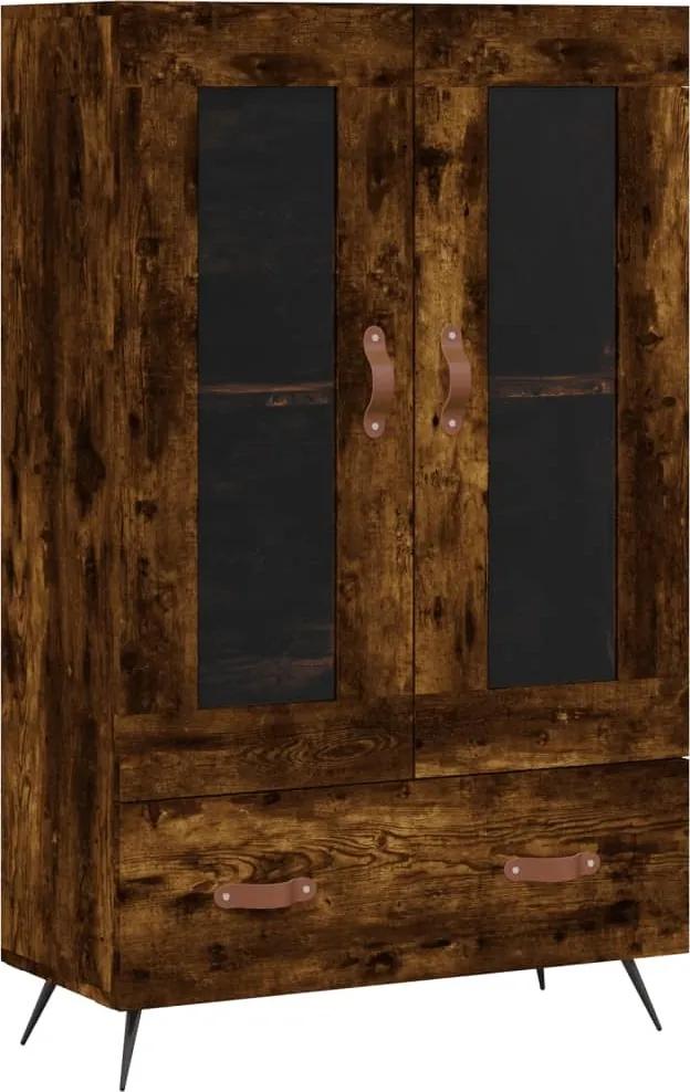 vidaXL Skříň highboard 69,5 x 31 x 115 cm kompozitní dřevo [828273] Barva: Bílá