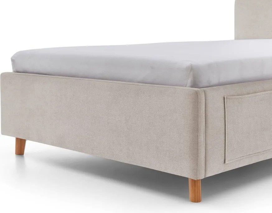 Béžová dětská postel s úložným prostorem s roštem 120x200 cm Cosy – Meise Möbel