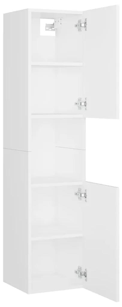Koupelnová sestava bílá kompozitní dřevo,  3071108