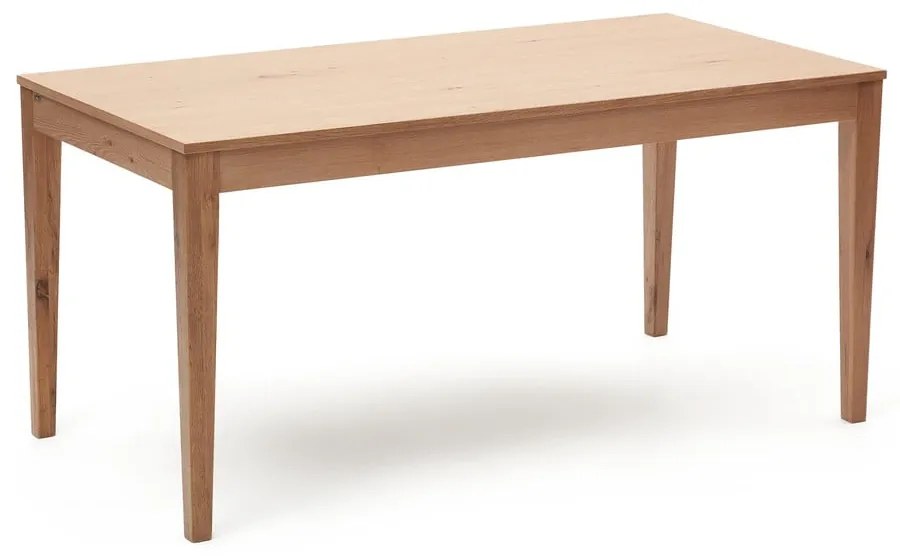 Rozkládací jídelní stůl s deskou v dubovém dekoru v přírodní barvě 80x160 cm Yain – Kave Home