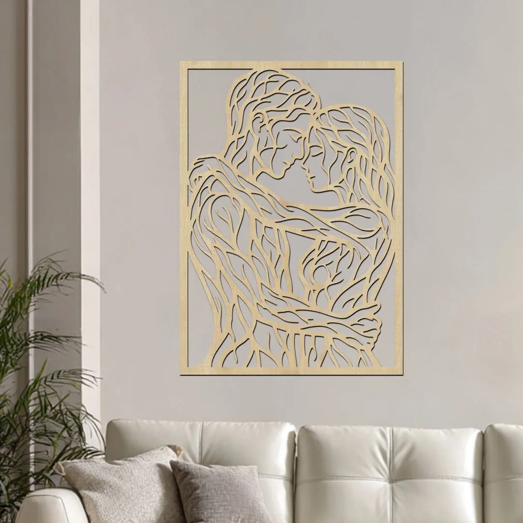 dřevo života Dřevěný obraz MY Zvolte rozměr (cm): 28x40, Zvolte barvu dekoru: Černá
