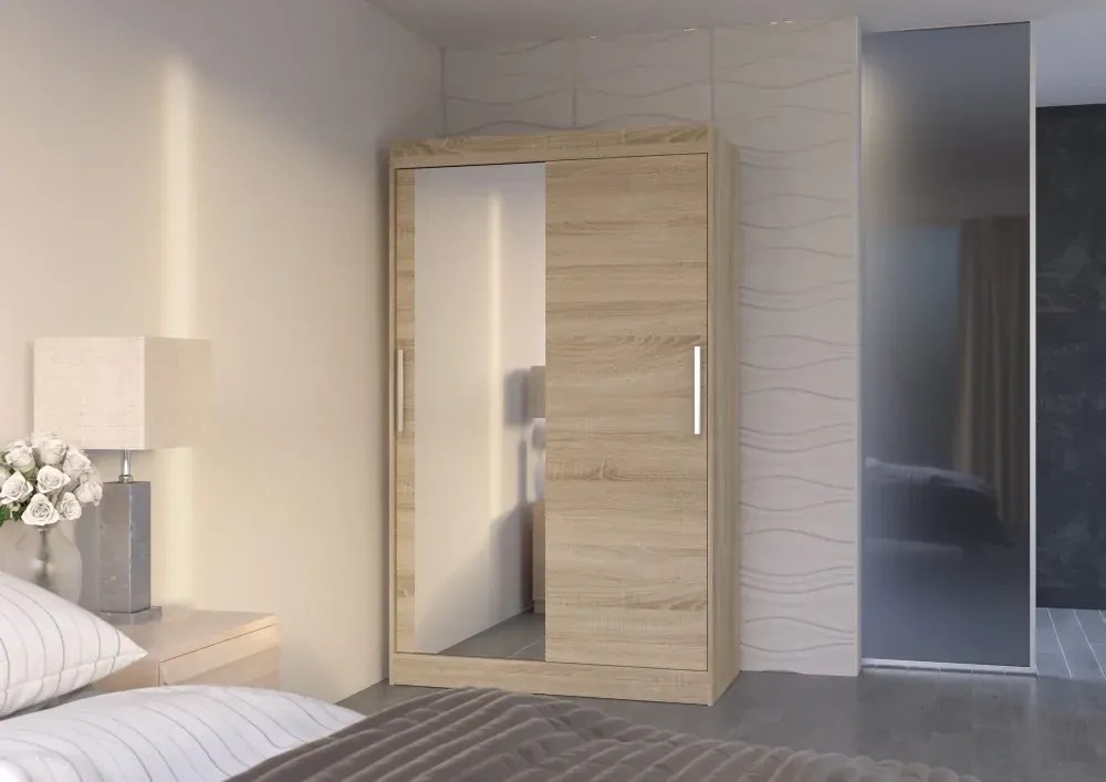 Skříň posuvná se zrcadlem BARIO 120