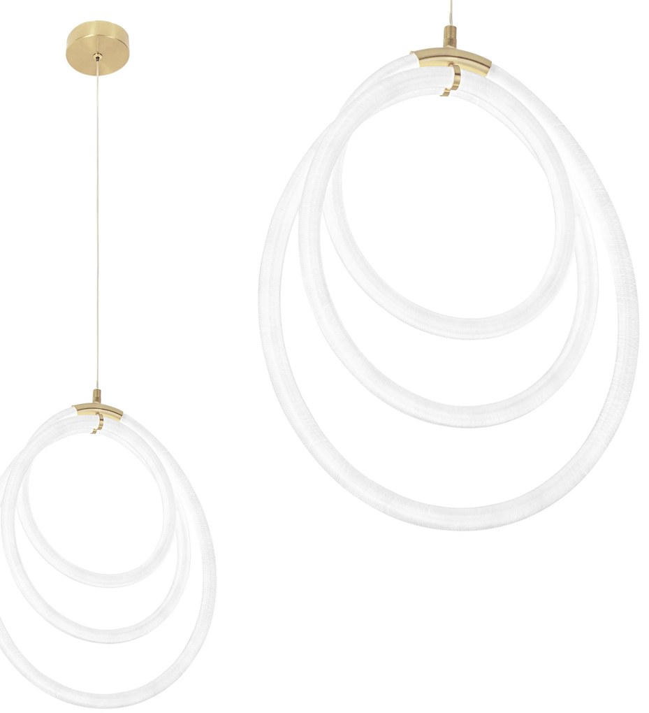 Toolight Designové LED osvětlení Circle G016-CP zlaté