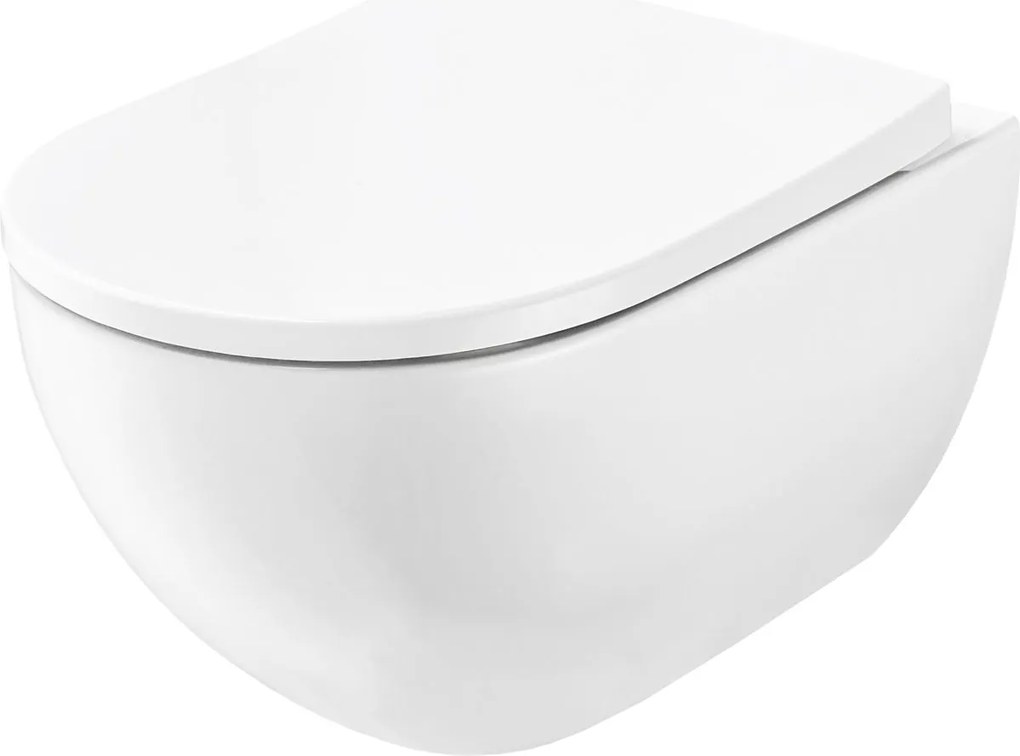 Geberit Acanto Závěsné WC se sedátkem, 34 × 35,5 × 51 cm, bez splachovacího kruhu
