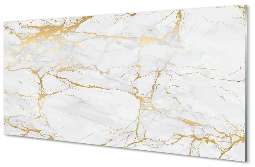 Obraz na skle Marble kamenná zeď 125x50 cm