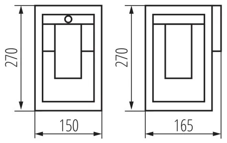 Kanlux 34982 - Venkovní nástěnné svítidlo se senzorem VIMO 1xE27/15W/230V IP44