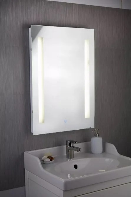 Searchlight 7450 Obdélníkové zrcadlo s LED osvětelním MIRROR IP44, dotykový spínač