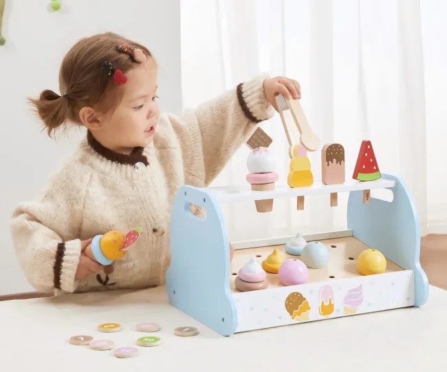 Viga 44842 Dřevěná mini zmrzlinárna a cukrárna PolarB
