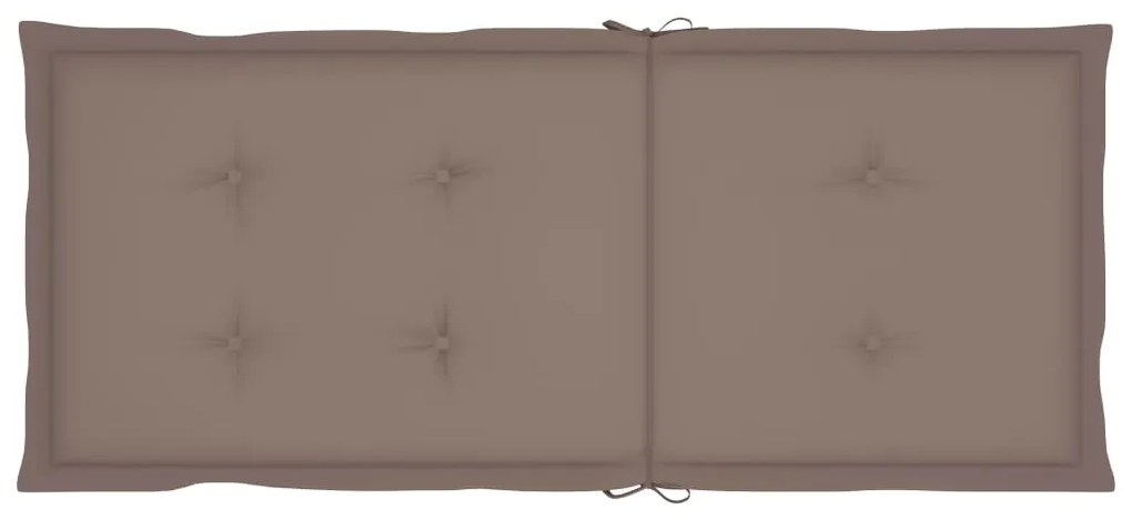 vidaXL Marketos Podušky na židli vysoké opěradlo 6 ks taupe 120x50x3 cm textil