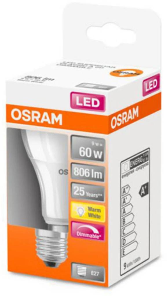 OSRAM LED E27 8,8W 827 Superstar matná stmívací