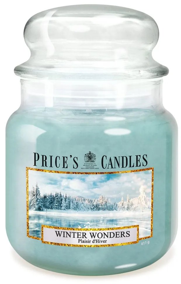 PRICE´S MIDI svíčka ve skle Winter Wonders - hoření 90h