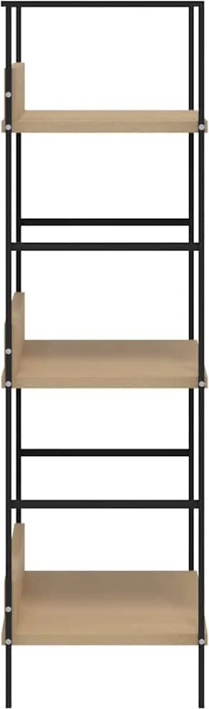 Knihovna se 3 policemi dub 60 x 27,6 x 90,5 cm kompozitní dřevo 288219