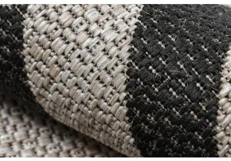 Dywany Luszczow Kusový koberec SIZAL FLOORLUX 20340 stříbrný / Černá CIKCAK Rozměr koberce: 200 x 290 cm