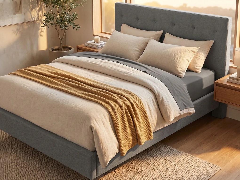 Dormeo postelový rám Dolce Pro Classic - šedý Šedý 160X200