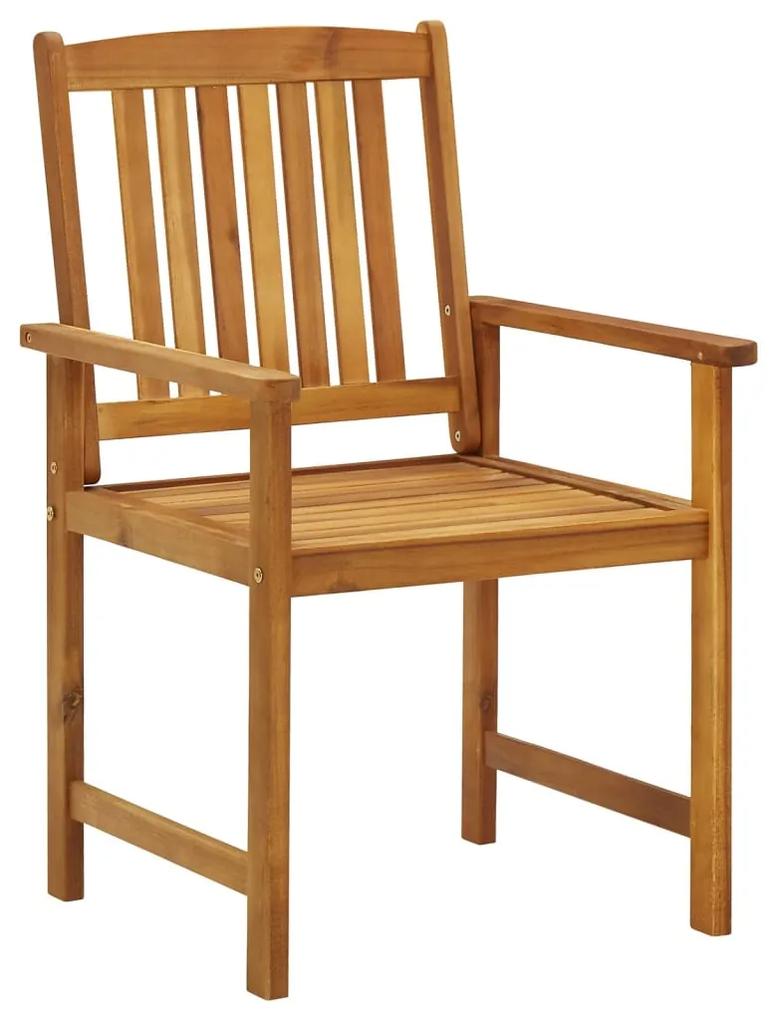 Zahradní židle s poduškami 8 ks masivní akáciové dřevo,  3078202