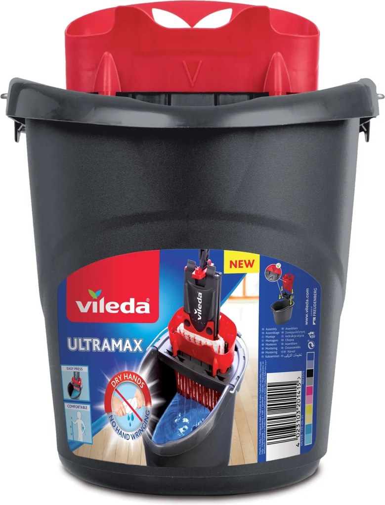 Vileda Úklidový kbelík se ždímacím košem Ultramax, 10 l