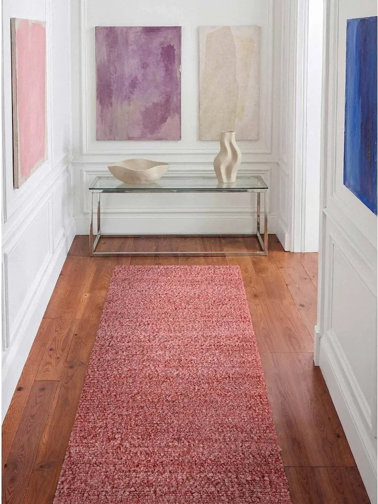 Tmavě růžový ručně tkaný běhoun 80x300 cm Notting Hill Portobello – Ted Baker