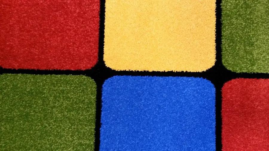 Dětský kusový koberec LEGO KOSTKY 200/280