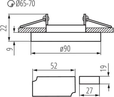 Podhledové svítidlo Kanlux SOREN O-SR CW GU10 24416