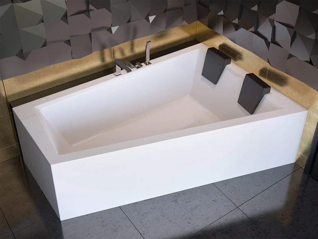 Besco Intima Duo asymetrická vana 170 x 125 cm pravá bílá VANINTID17P
