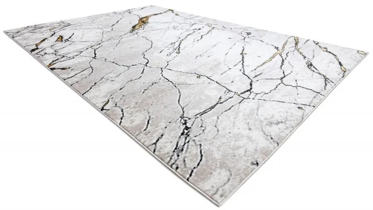 Dywany Łuszczów, Kusový koberec Gloss 529A 53 3D mramor ivory/beige, 160x220, béžová, kancelář