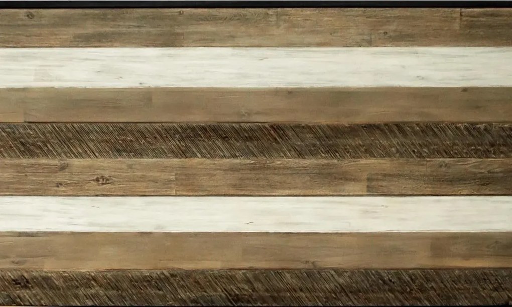 Dvoulůžková postel Adesso 180x200 z masivu černá/hnědá