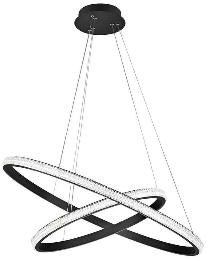LED lustr Nager 59 černé