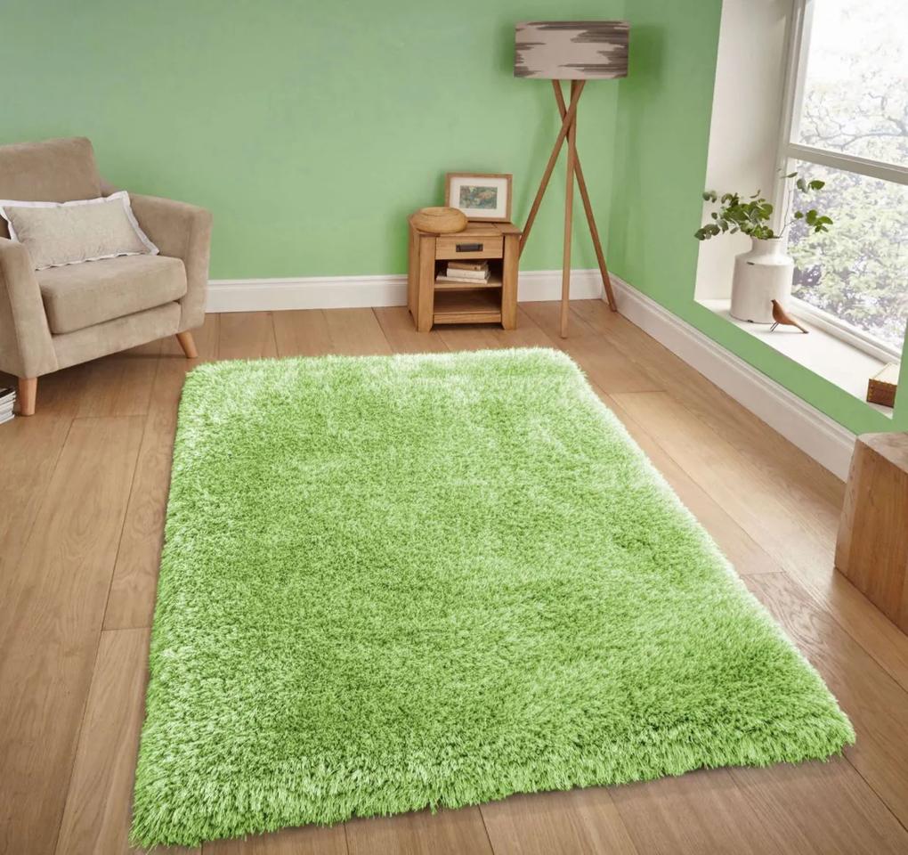 MAXMAX Moderní kusový koberec SHAGGY NOVO - zelený