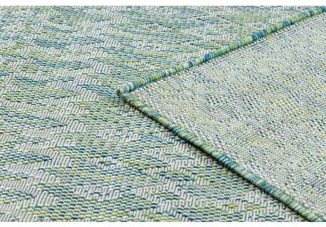 Dywany Luszczow Kusový koberec SISAL SION aztécký 22184 Diamanty zelená / modrý / ecru Rozměr koberce: 200 x 290 cm