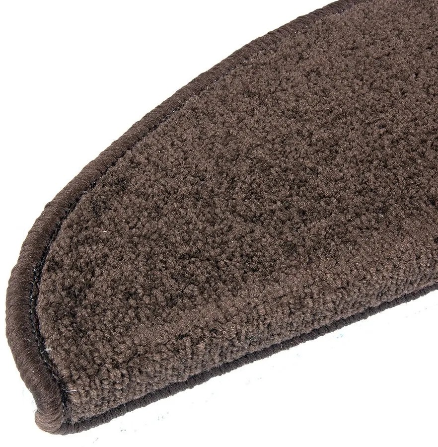 Vopi Nášlapy na schody Eton hnědý půlkruh, samolepící - 24x65 půlkruh (rozměr včetně ohybu)