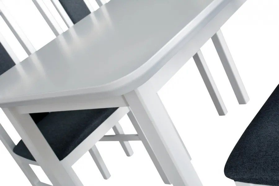 Jídelní stůl MAX 4 deska stolu olše, nohy stolu kaštan