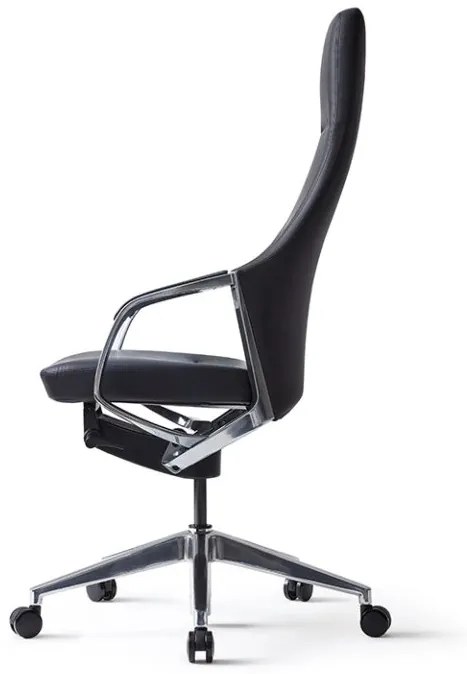 Office Pro Kancelářské otočné křeslo HONOR OF - kůže, koženka, černá