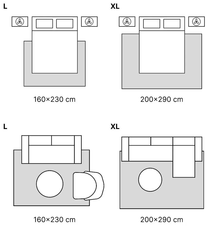 Krémový koberec 200x290 cm Solace – ESTE