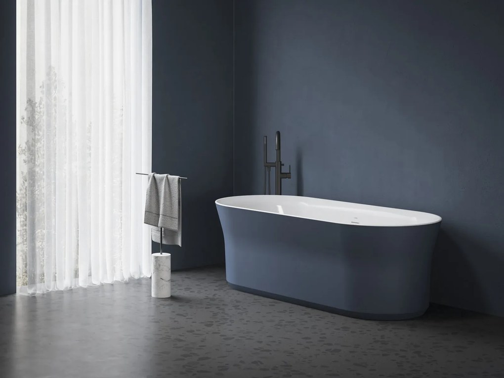 Ravak Ypsilon vana volně stojící 180 x 80 cm odtok bílá modrá XC00100071