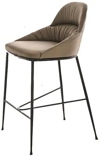 BONTEMPI - Čalouněná barová židle QUEEN, nízká