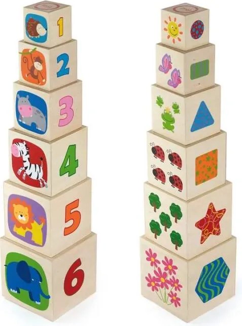 Dřevěná pyramida pro děti Viga