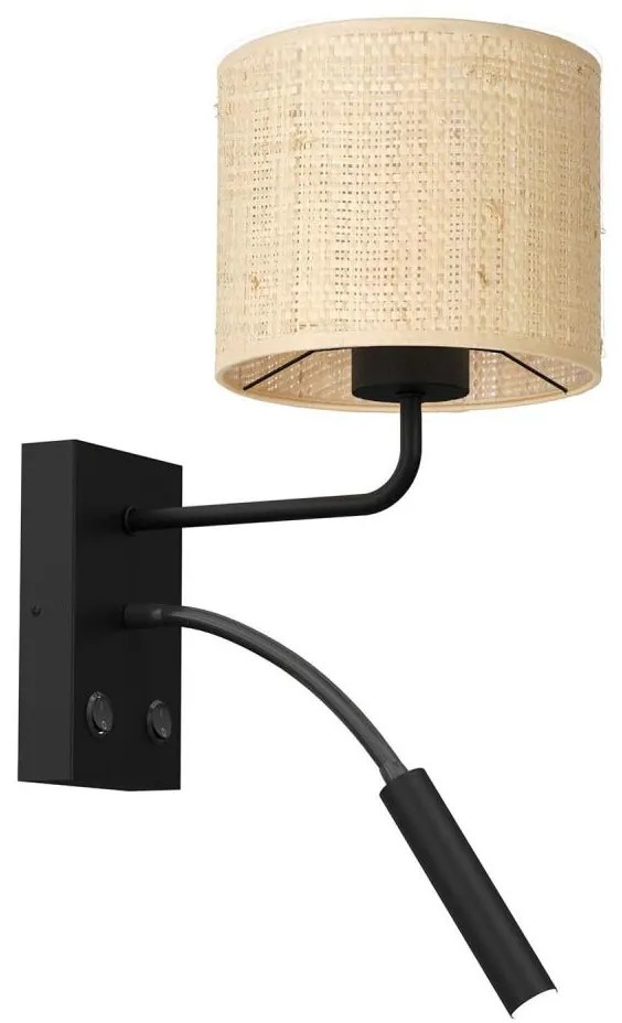 Nástěnná lampa RATTAN 1xE27/60W+1xG9/8W/230V ratan